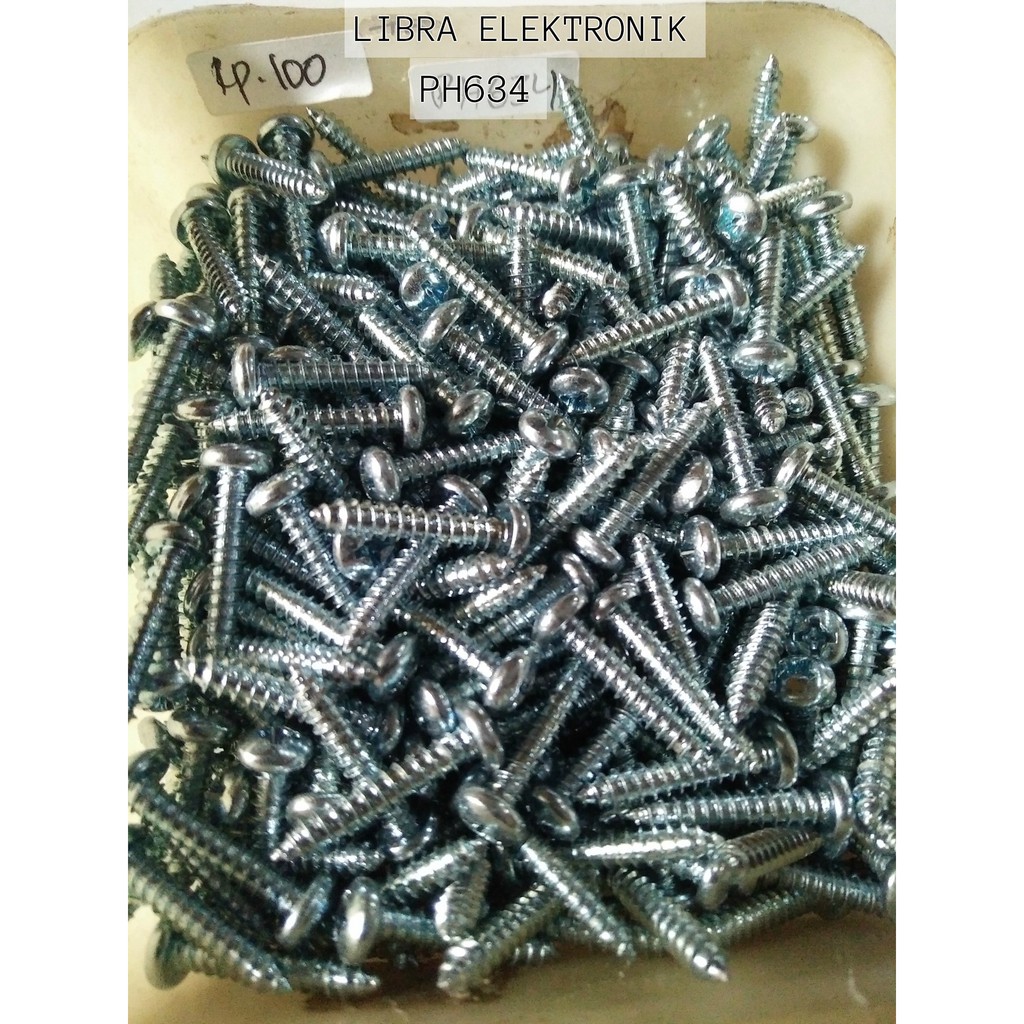 Jual Baut Skrup Ukuran 6mm X 3/4" Inc | Shopee Indonesia