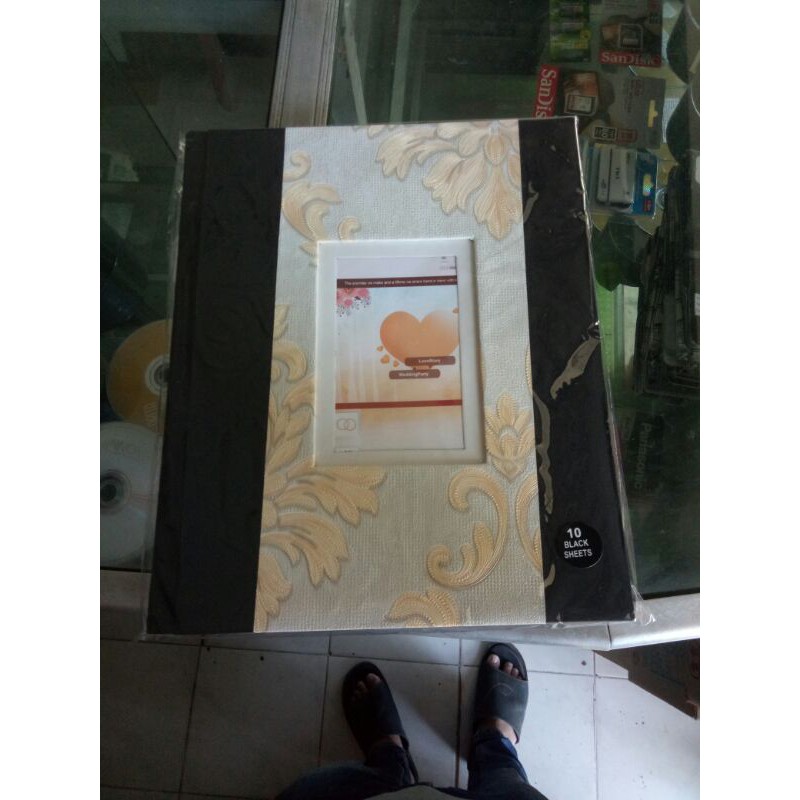 Jual Album foto magnetik LUBANG LNB ukuran 4R/3R isi 80 lbr sheet hitam | Shopee Indonesia