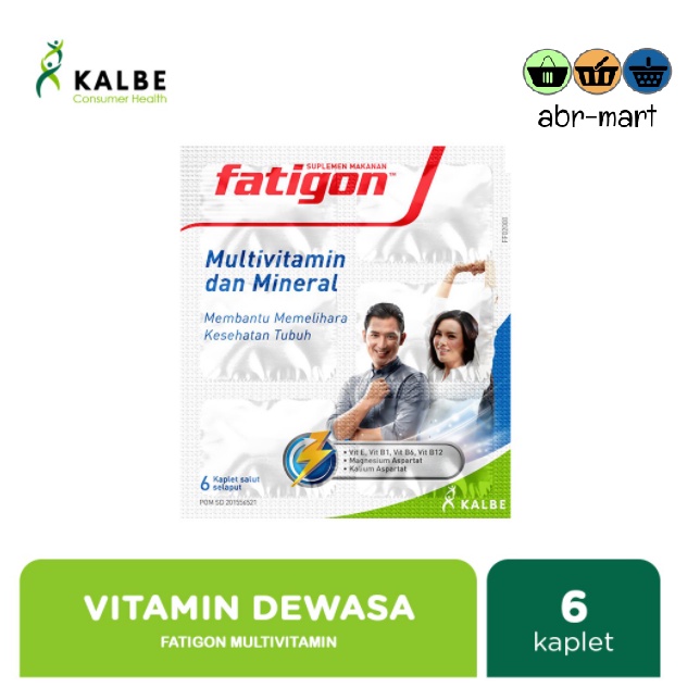 Jual FATIGON MULTIVITAMIN 1 STRIP ISI 6 KAPLET** | Shopee Indonesia