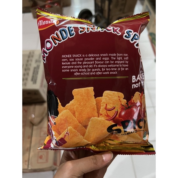 Jual Monde snack Spicy 60gr / snack monde pedas 60gr | Shopee Indonesia