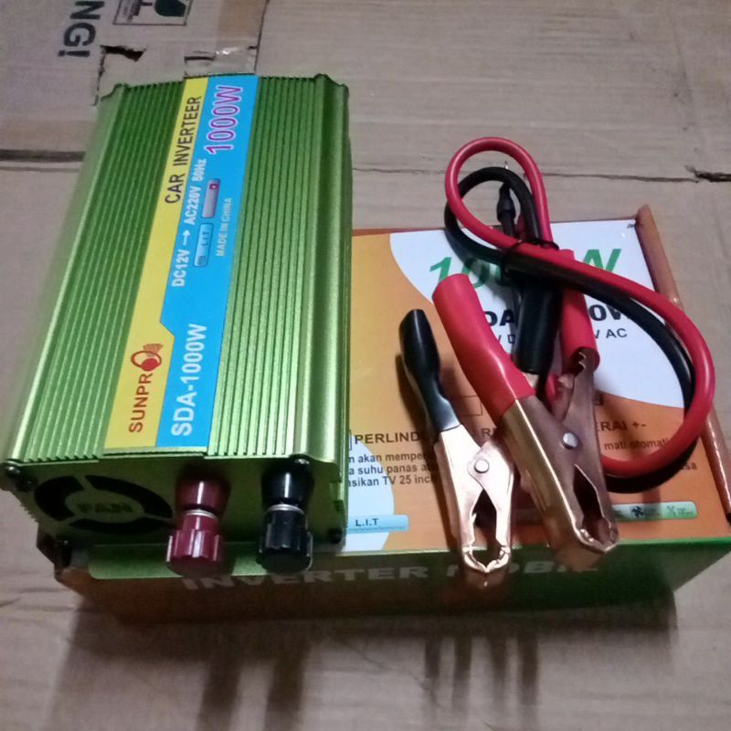Jual Power Inverter Mobil Sunpro 1000 Watt SDA-1000W | Shopee Indonesia