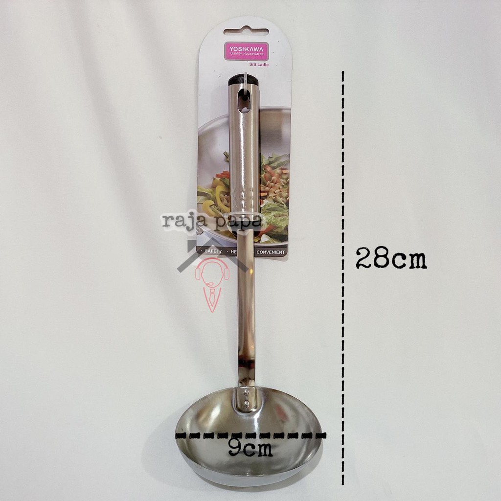 Jual Rapa Centong Sop Kuah Sendok Sayur Ladle Stainless Yoshikawa ...