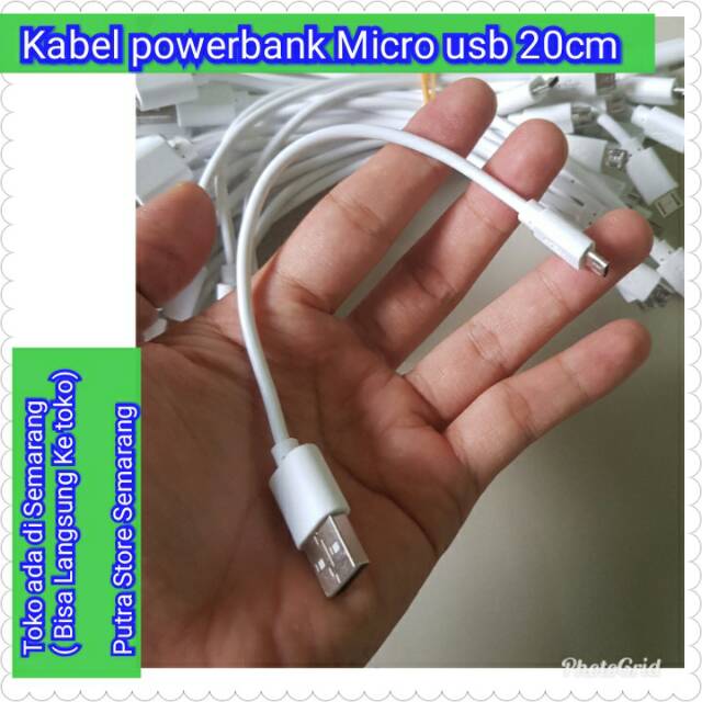 Jual Kabel Powerbank Micro Usb Kabel data pendek Micro Usb | Shopee ...