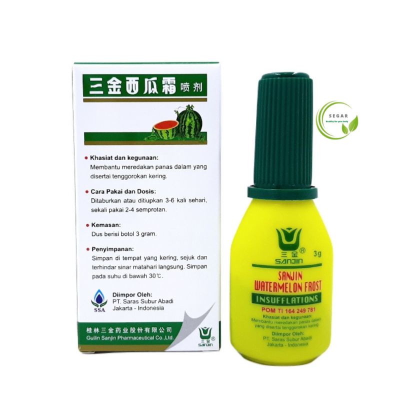 Jual SanJin Watermelon Frost Semprot | Watermelon Frost Lozenges Hisap ...