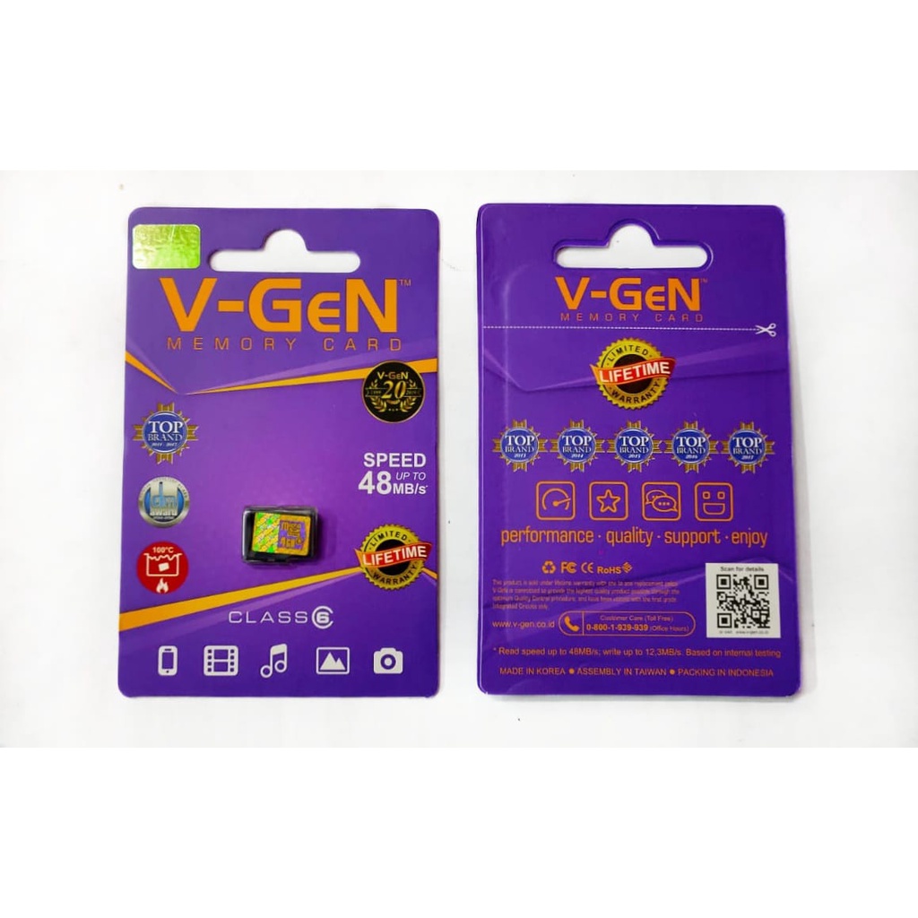Jual (MK) Memory Card 4GB Class 6 - Memory Micro SD V-Gen 4GB | Shopee ...
