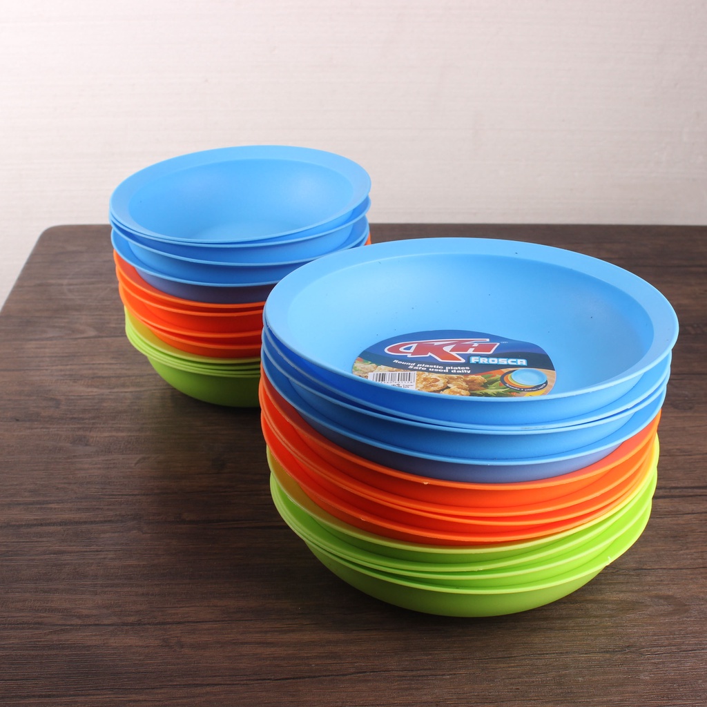 Jual PIRING MAKAN PLASTIK TEBAL KH FROSCA L DAN M | Shopee Indonesia