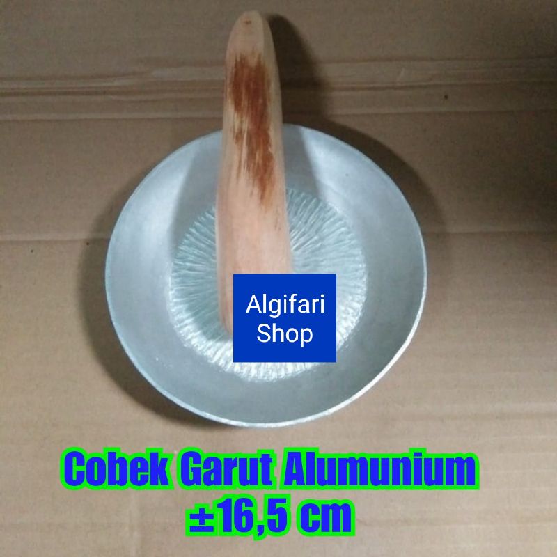 Jual Cobek Cowet Garut plus Mutu Ulekan Tradisional Alumunium 16,5 cm ...