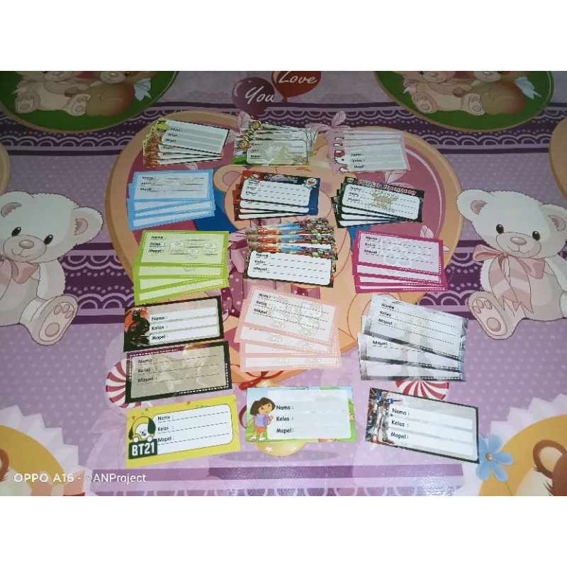 Jual Stiker Mapel Custom (Isi 48 pcs) | Shopee Indonesia