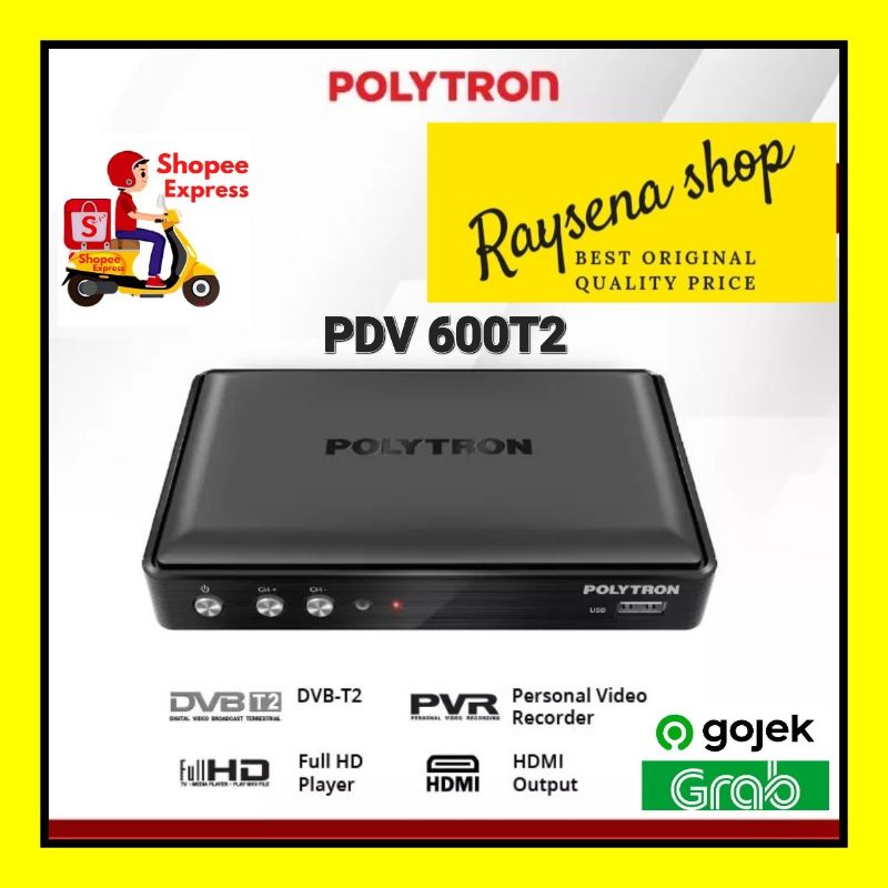 Jual POLYTRON Set Top Box Digital DVB T2 PDV 600T2 | Shopee Indonesia