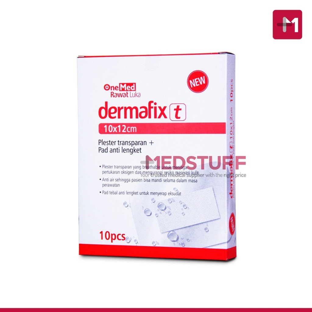 Jual Dermafix T Plester Luka Transparan Anti Air 10x12 cm | Shopee ...
