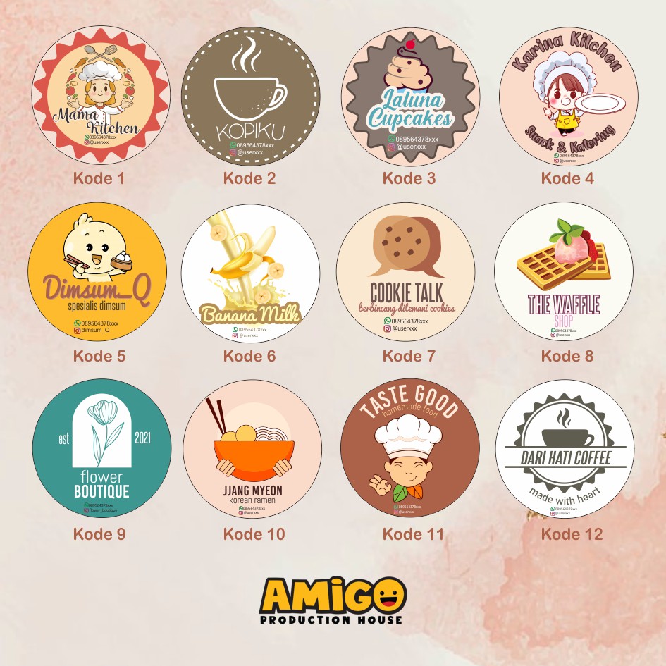 Jual Sticker Logo Branding Custom bahan vinyl anti air anti robek ...