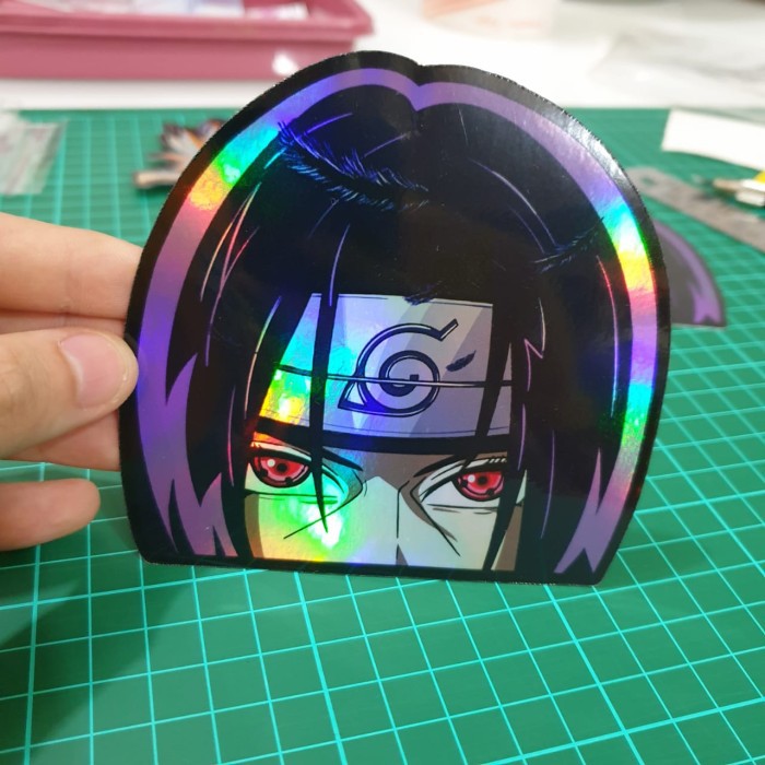 Jual Sticker Hologram Anime - PHS34 - Besar - Naruto - Itachi | Shopee ...