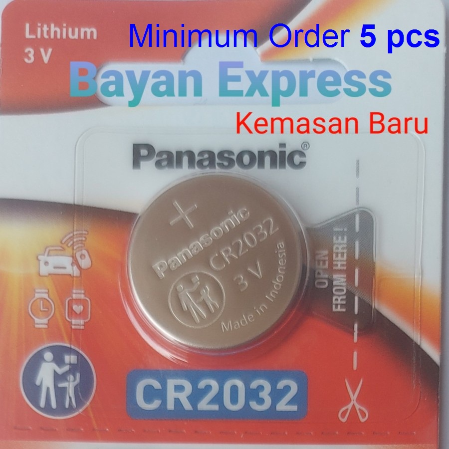 Jual Baterai Panasonic CR-2032 / Lithium Battery CR2032 3V Original | Shopee Indonesia