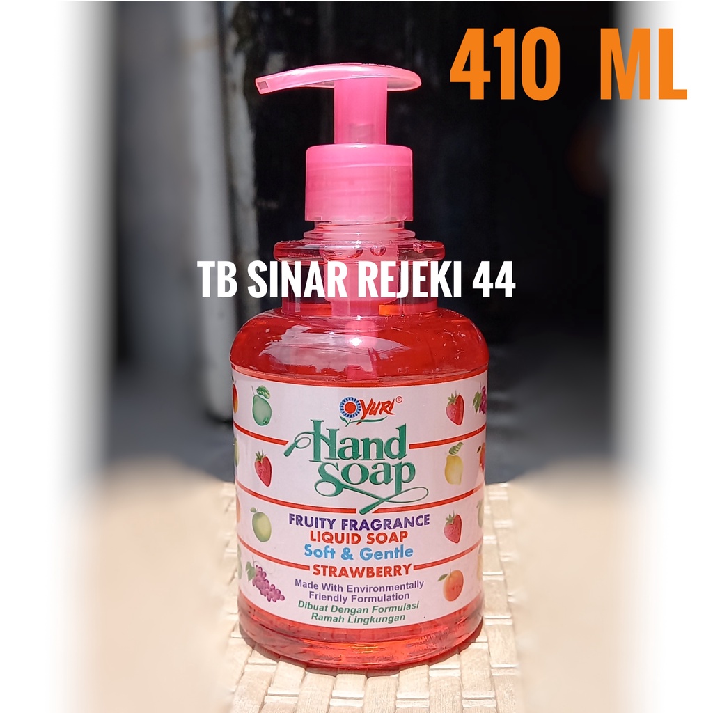 Jual YURI HAND SOAP 410 ML SABUN CUCI TANGAN CAIR WASH BOTOL PUMP 410ML ...
