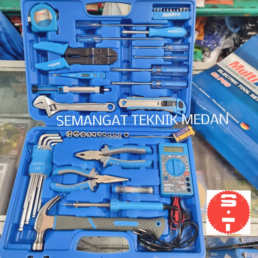 Jual 52pcs PAKET TOOL KIT ELECTRIC ELEKTRIK LISTRIK BOX 52 pcs SET ...