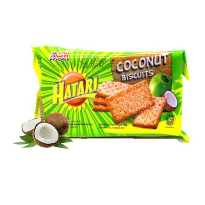 Jual Hatari coconut biskuit 90gr | Shopee Indonesia