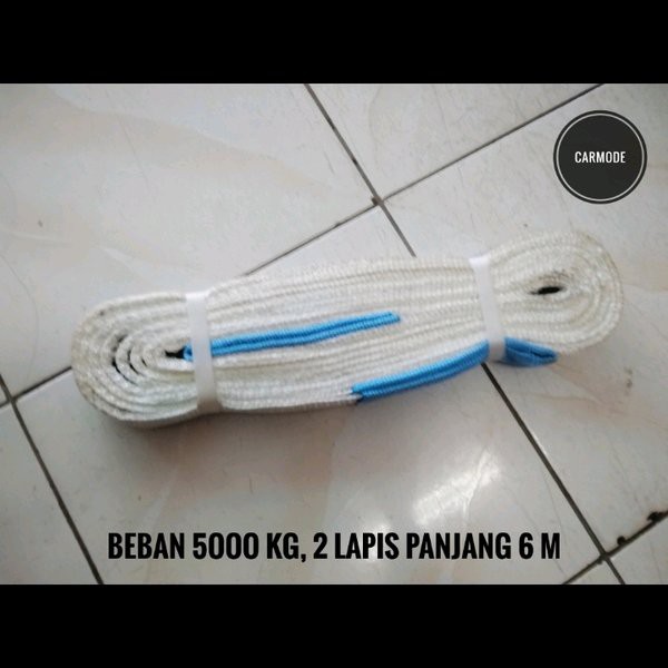 Jual RFG6H WEBBING SLING TALI DEREK EMERGENCY 5 TON 2 LAPIS PANJANG 6 M ...