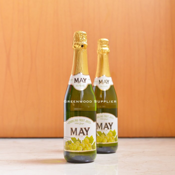 Jual MAY Brand - Sparkling White Grape - 750ML | Shopee Indonesia