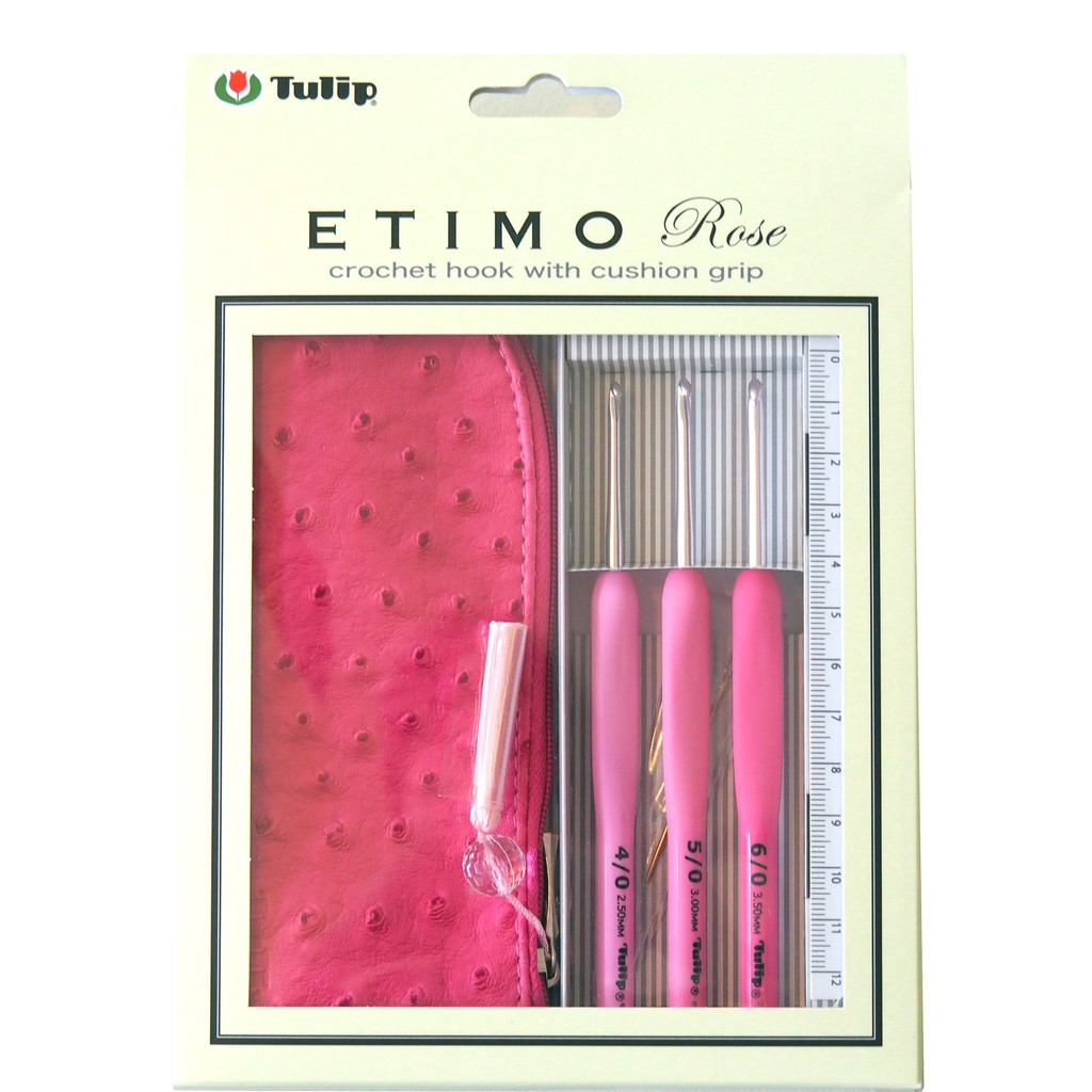 Jual TULIP - Hakpen (Alat/Jarum Rajut) Tulip ETIMO Pink - Silver ...