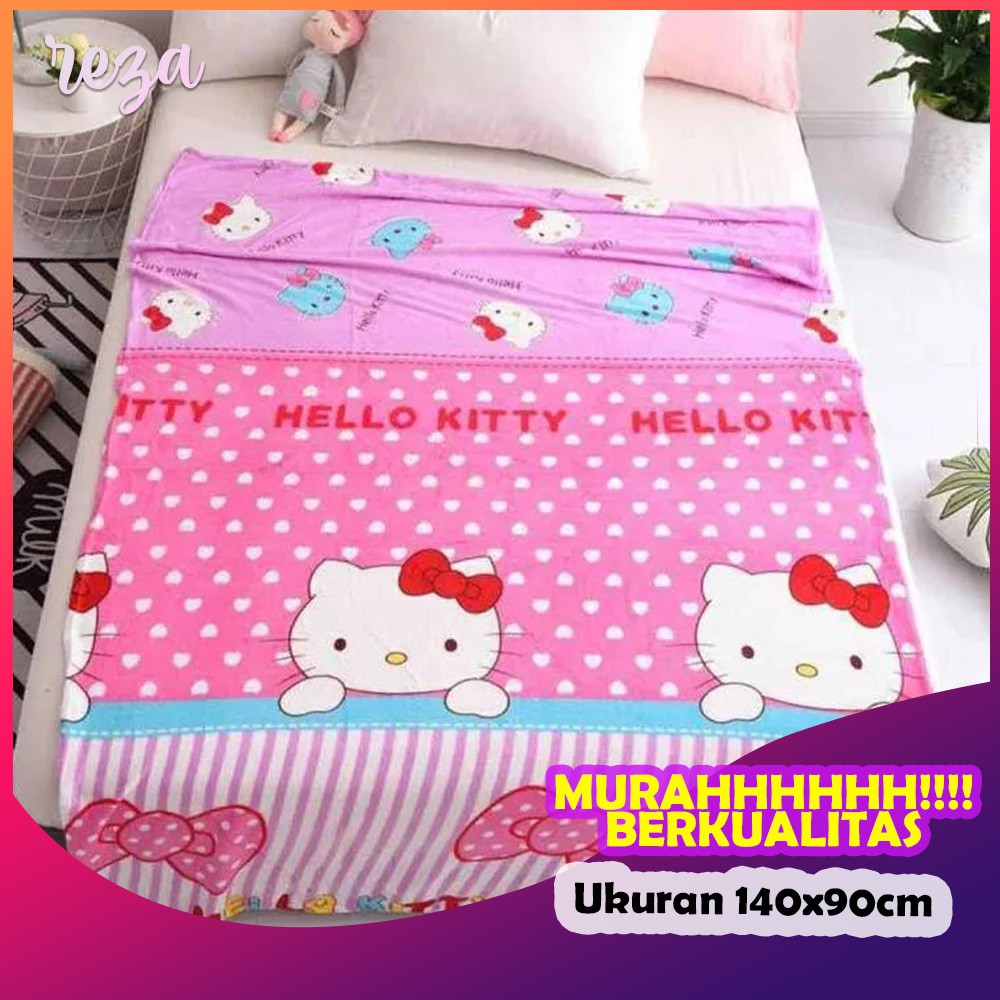 Jual Selimut Karakter Anak Perempuan Motif Hello Kitty Ukuran 140X90Cm ...