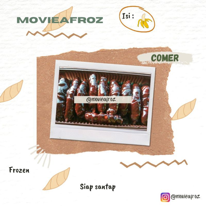 Jual Pisang Molen Topping coklat lumer isi 10 per box tersedia varian ...