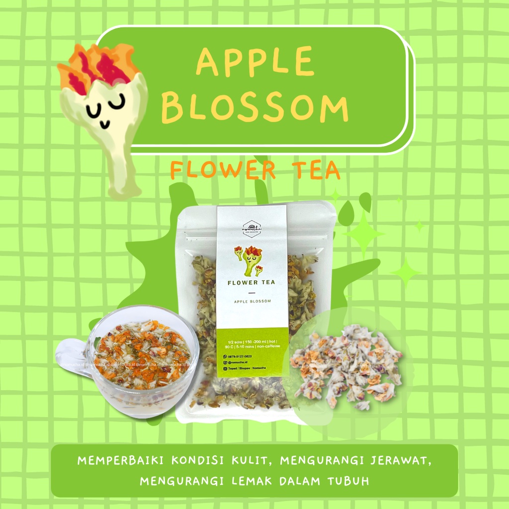 Jual Apple Blossom Flower Tea / Teh Bunga Apel/ Teh Herbal | Shopee ...