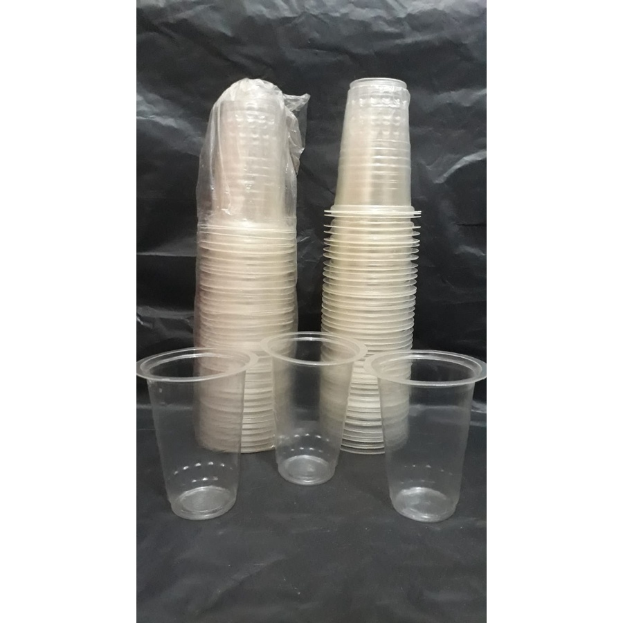 Jual GELAS PLASTIK AQUA/ GELAS KOPI/ GELAS PLASTIK BENING 220ML @50pcs | Shopee Indonesia