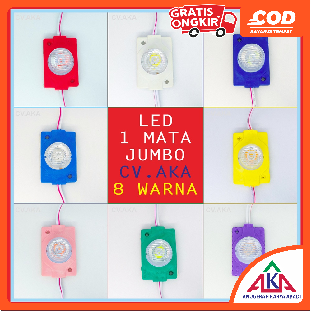 Jual LAMPU LED MODUL 1 MATA JUMBO 12V / 24V 1.5 - 2 watt | Shopee Indonesia