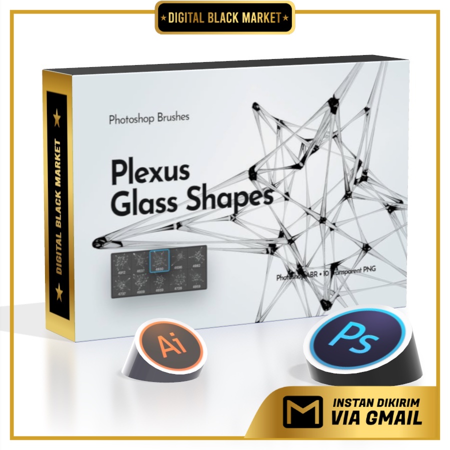 Jual Plexus Glass Shapes - Photoshop Brushes | Shopee Indonesia