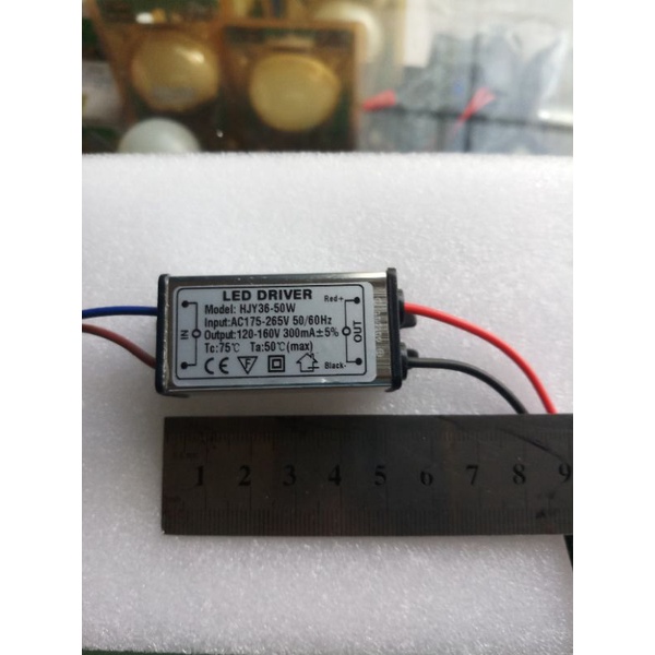 Jual Led driver 36-50W AC led driver mini 36-50Watt AC 300mA | Shopee ...