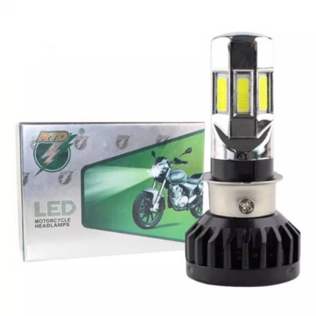 Jual lampu led motor H4 H6 35 Watt led headlamp led bohlam motor RTD ...