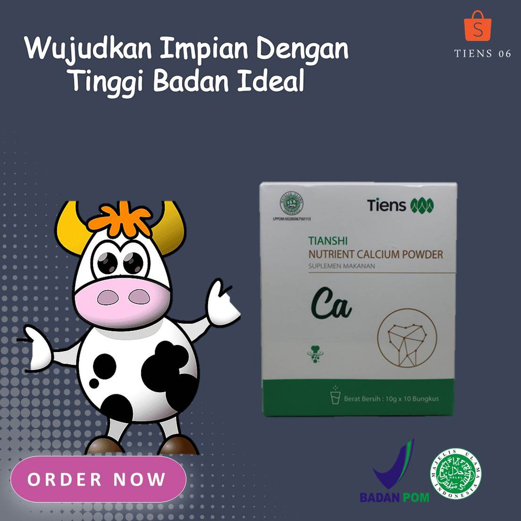 Jual Nutrient High Calcium Powder Nhcp Tiens Susu Kalsium Pertumbuhan ...