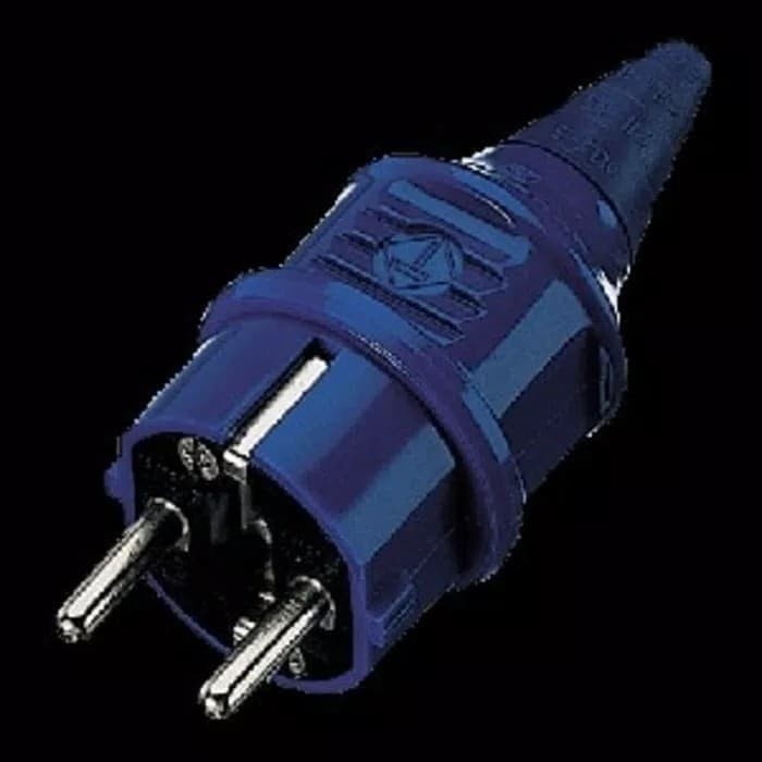Jual Plug schuko konektor mennekes 10838 16a 1p44 2p+E biru | Shopee ...