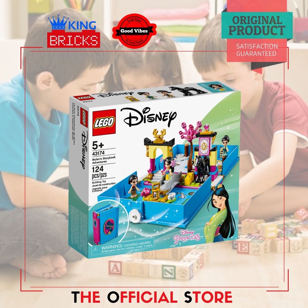 Jual LEGO Original DISNEY 43174 Mulan Storybook Adventures - Mainan ...