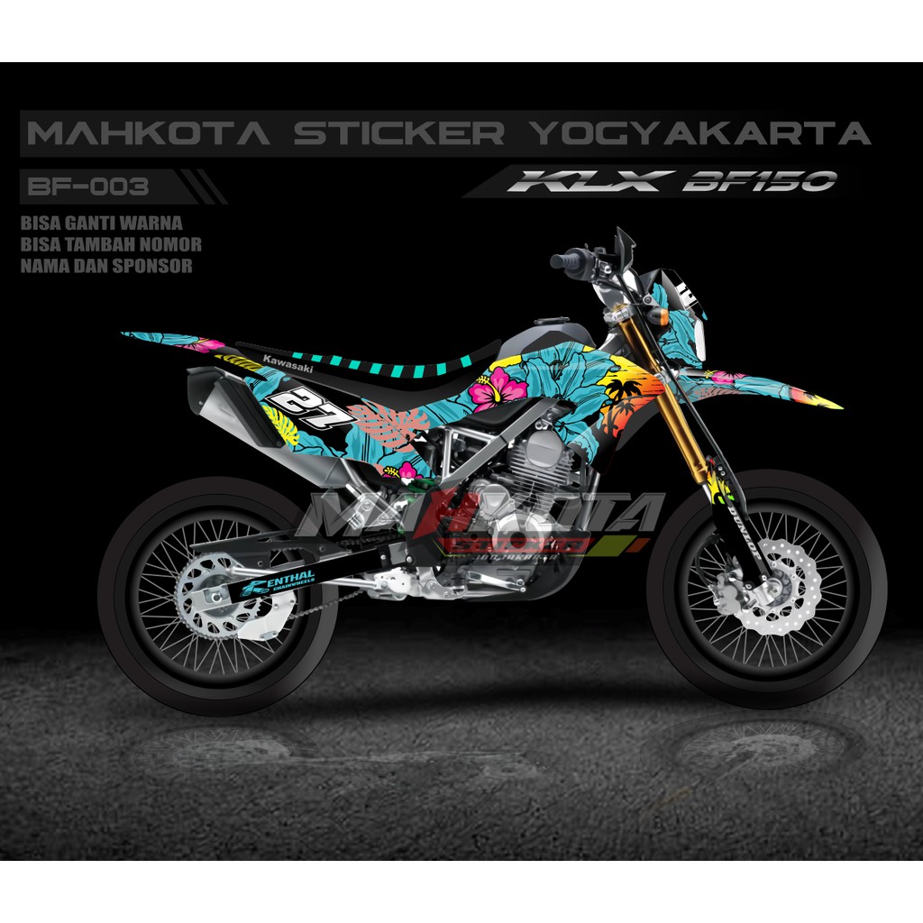 Jual Decal klx bf full body blok dekal decal motor kawasaki klx bf 150 ...