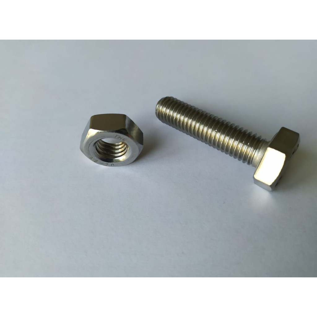 Jual Baut Mur Stainless304 M14 x 150 | Shopee Indonesia