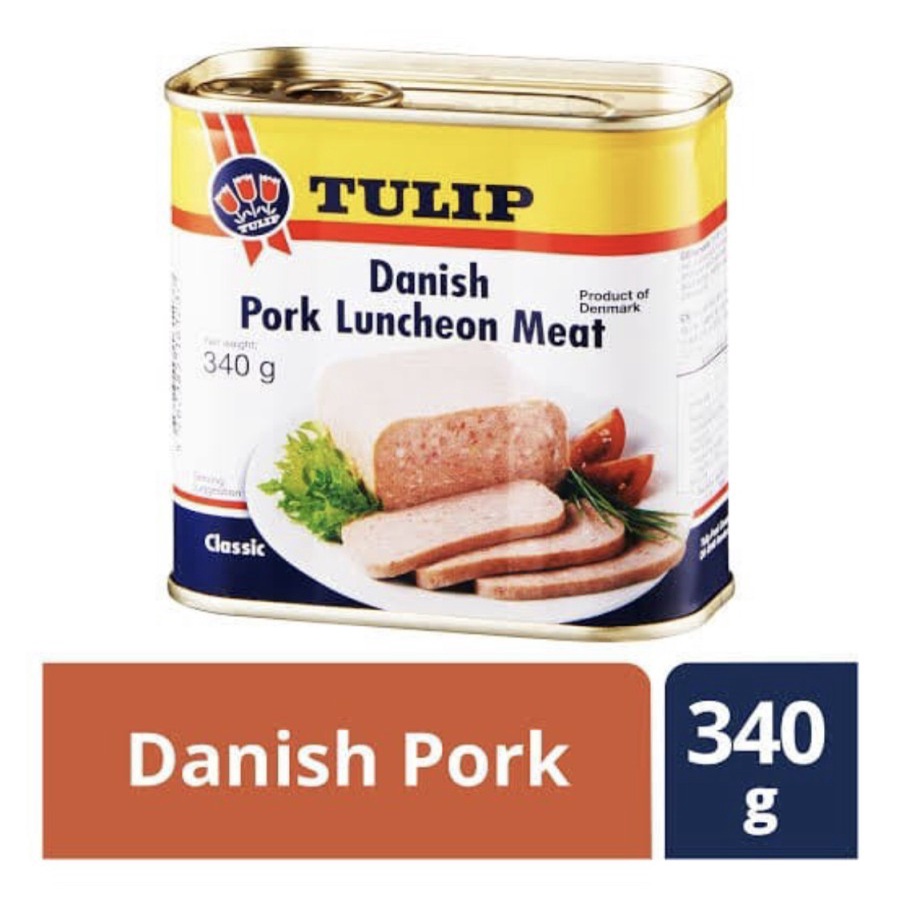 Jual TULIP DANISH PORK LUNCHEON MEAT 340GR DAGING BABI MALING KALENGAN ...