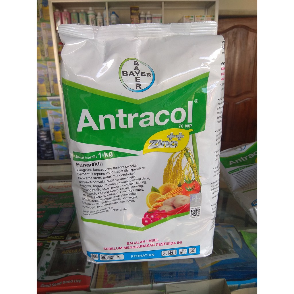 Jual Fungisida Antracol 70wp 1kg Bayer Mengatasi Bercak Daun | Shopee ...
