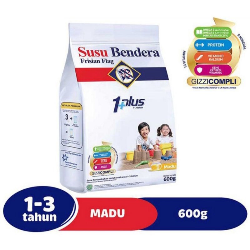 Jual Susu Bendera Frisian Flag 1+plus 600g | Shopee Indonesia
