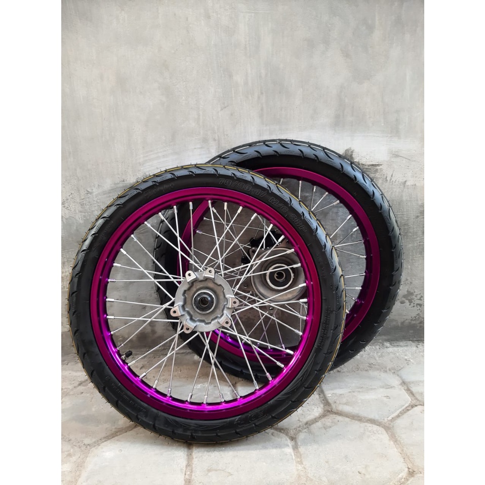Jual WHEELSET BAN CACING CRF 140/160 VELG SUREX CRF RING 17 BAN BARU ...