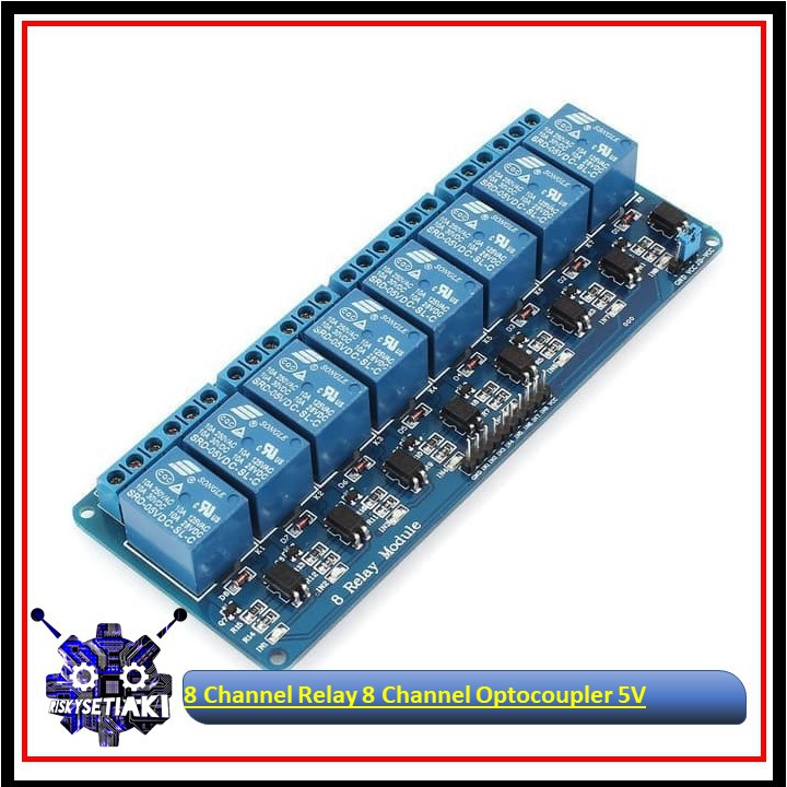 Jual RELAY 5V 8 CHANNEL OUTPUT 250VAC 30VDC 10A WITH OPTOCUPLER MODULE ...
