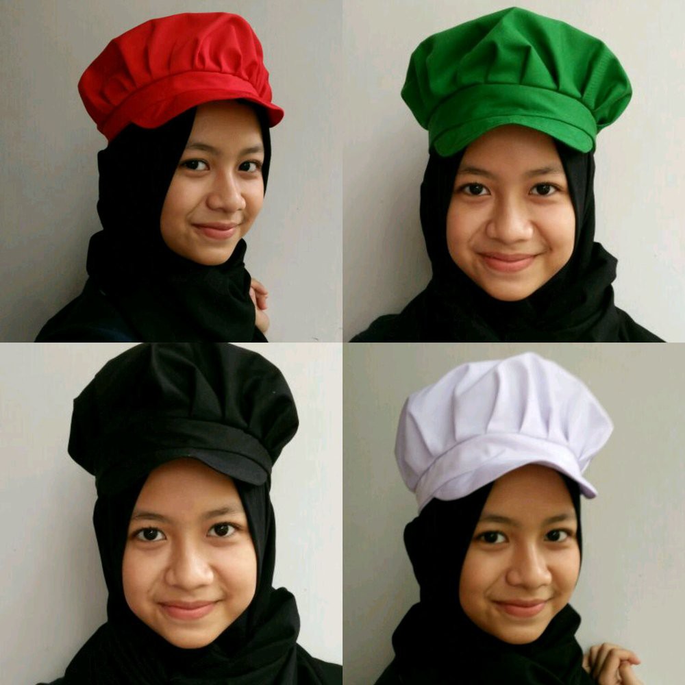 Jual Topi Chef Topi Koki Waiter model Berlipat Topi KOKI Berlipat ...