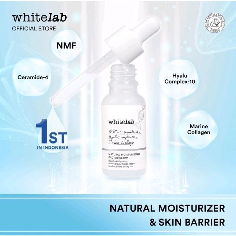 Jual Whitelab Natural Moisturizing Factor Serum dengan kandungan NMF, Ceramide-4, HyaluComplex ...