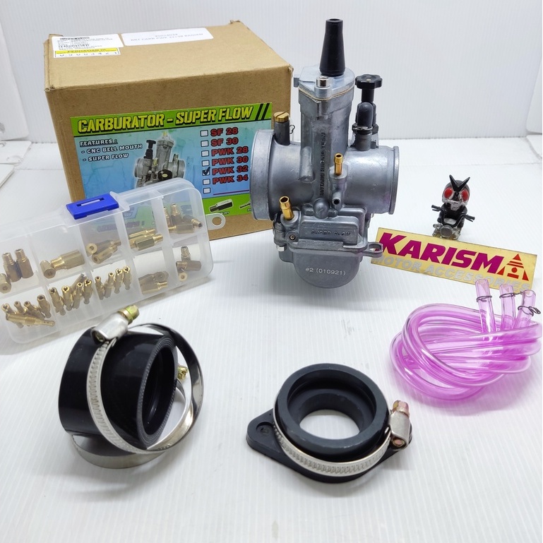 Jual Karbu Karburator BRT PWK 32 Plus Spuyer Set 23 Bag - Original BRT ...