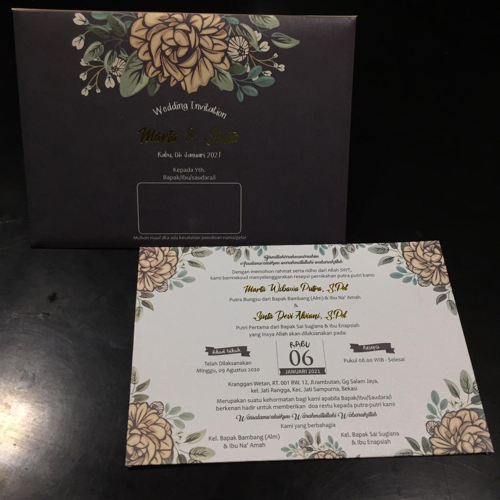 Jual Undangan Hard Cover | Shopee Indonesia