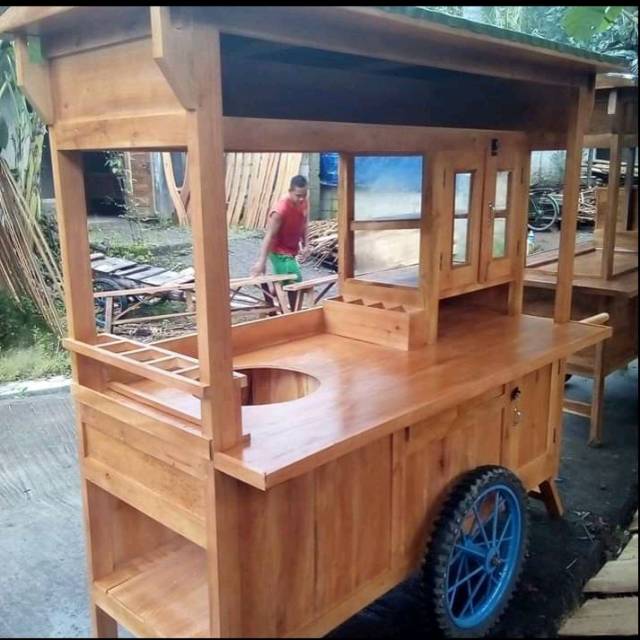 Jual Gerobak bakso dorong murah free ongkir jabodetabek | Shopee Indonesia