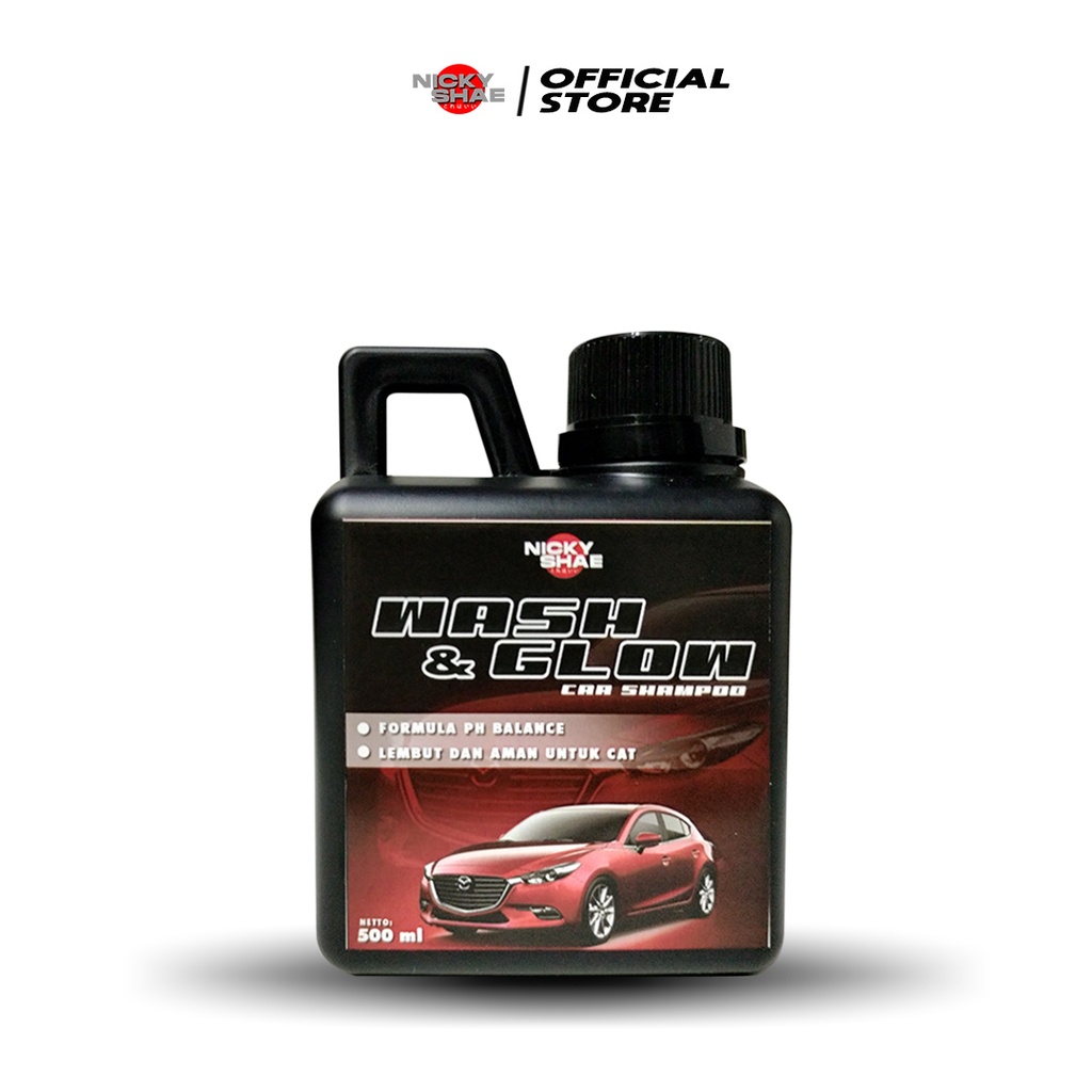 Jual Nicky Shae Car Shampoo Wash & Glow 500ml Cuci Motor Mobil SNOW ...