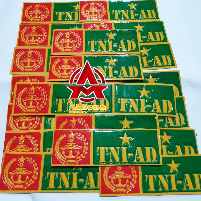 Jual Stiker TNI AD 1 pasang ( 2 pcs ) | Stiker Plat keluarga besar TNI ...
