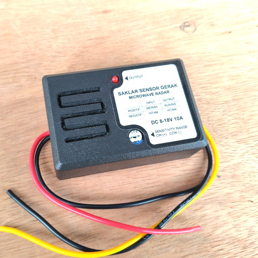 Jual Saklar sensor gerak benda dan manusia DC 12V (8-18V) radar ...