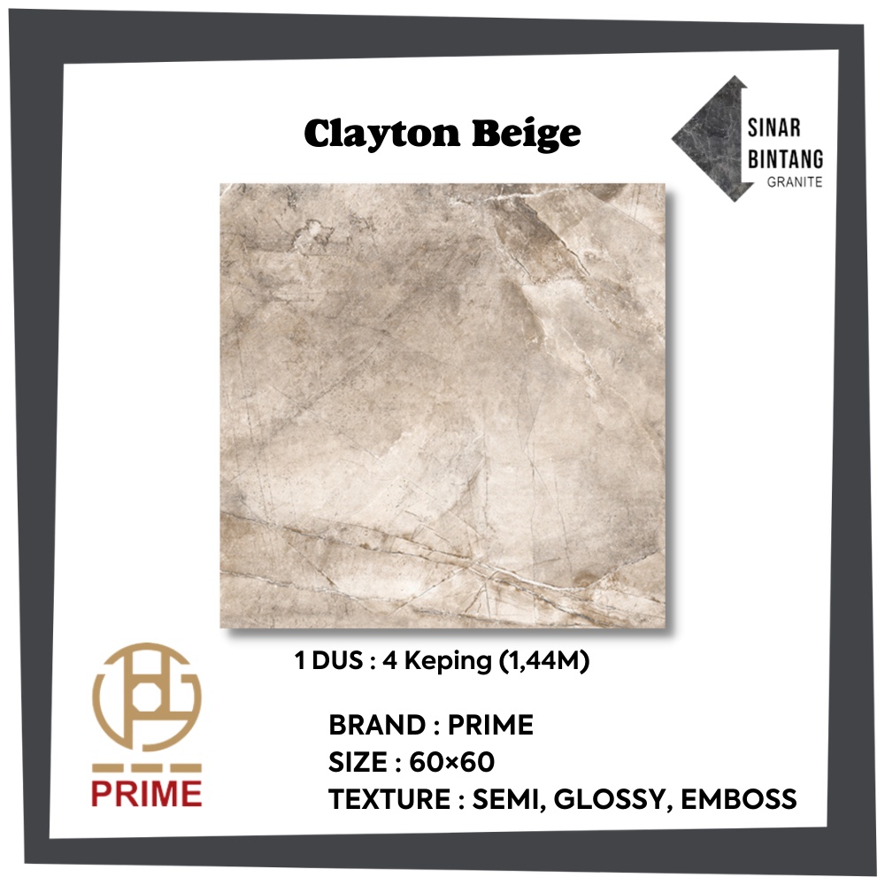 Jual Granit 60X60 | Granit Lantai GP Clayton Beige PRIME | Shopee Indonesia